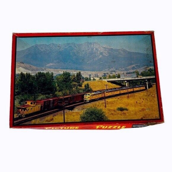 Games | Built Rite Picture Puzzle Train Vintage Collectible Incomplete ...